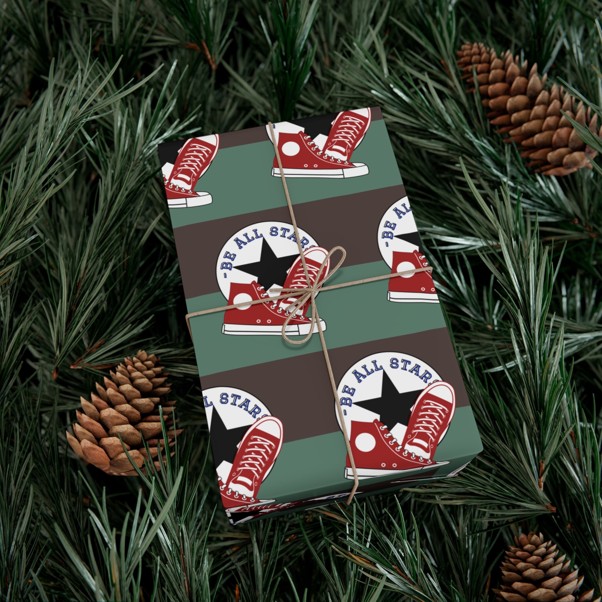 Converse Wrapping Paper Sneakers Gift Wrap All Stars Wrap Paper Funky ...