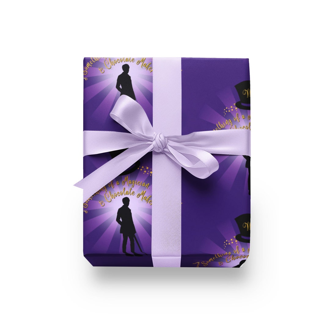 Willy Wonka Wrapping Paper Magical Gift Wrap Chocolate Wrapping Paper ...