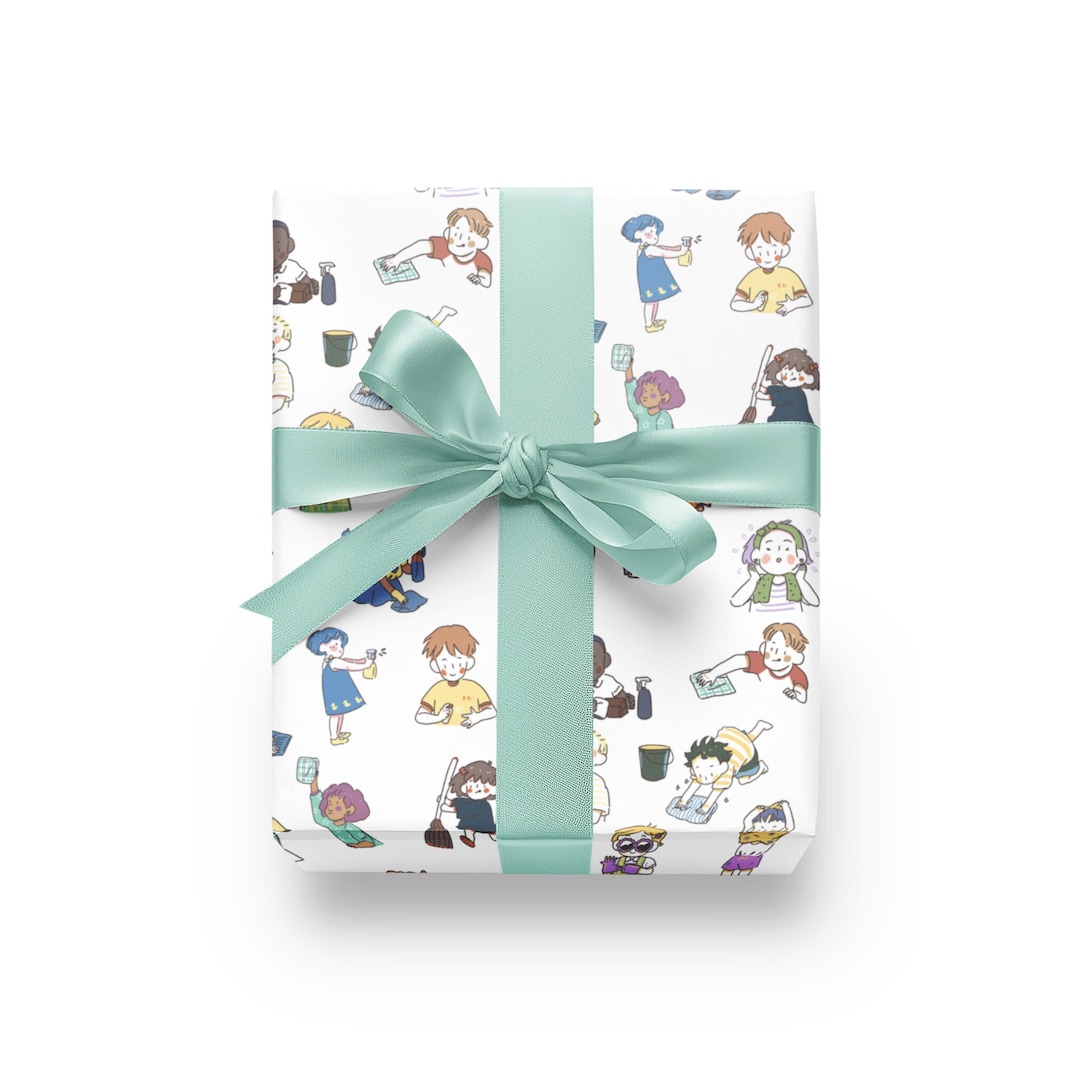 Children Wrapping Paper School Gift Wrap Kids Wrap Paper Cartoon ...