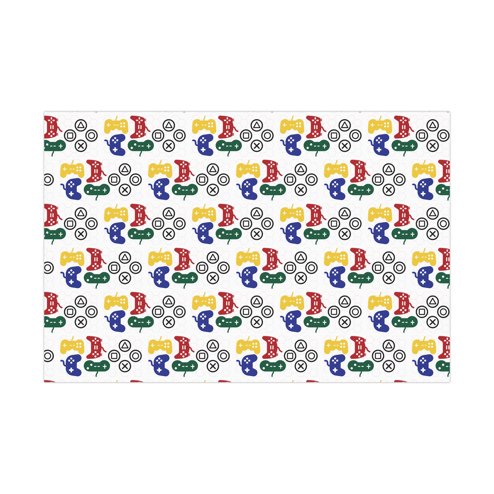 Game Console Wrapping Paper Controller Wrap Paper Gamers Wrapping Paper ...