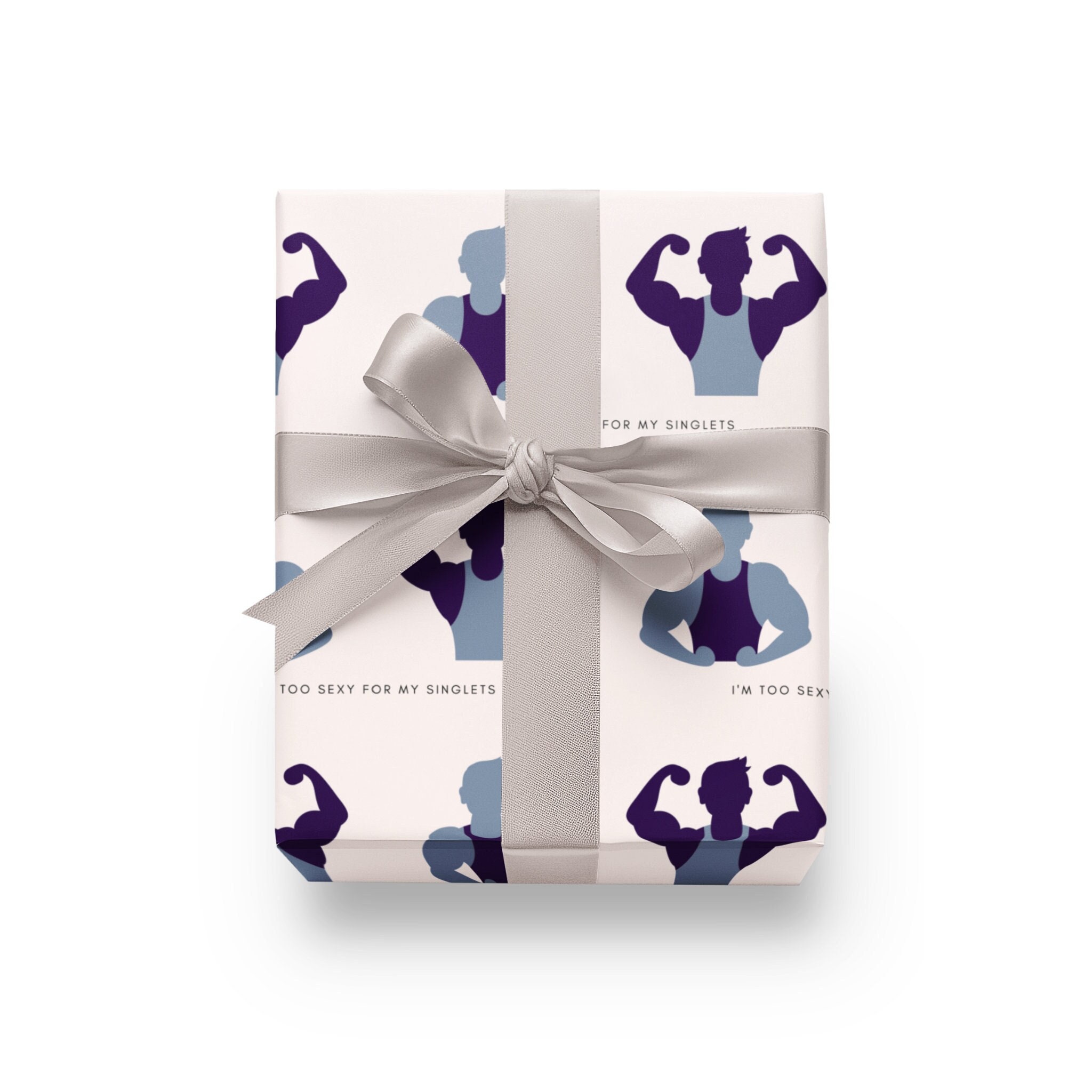 Father's Day Wrapping Paper Muscle Gift Wrapping Papers Funny Gift Wrap ...