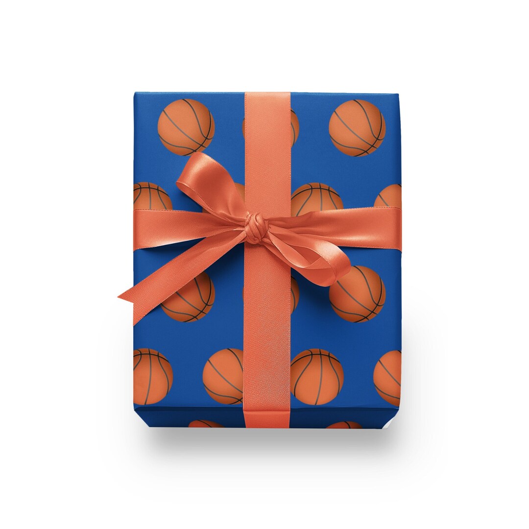 Basketball Wrapping Paper Sport Wrap Paper Ball Wrapping Paper Birthday ...