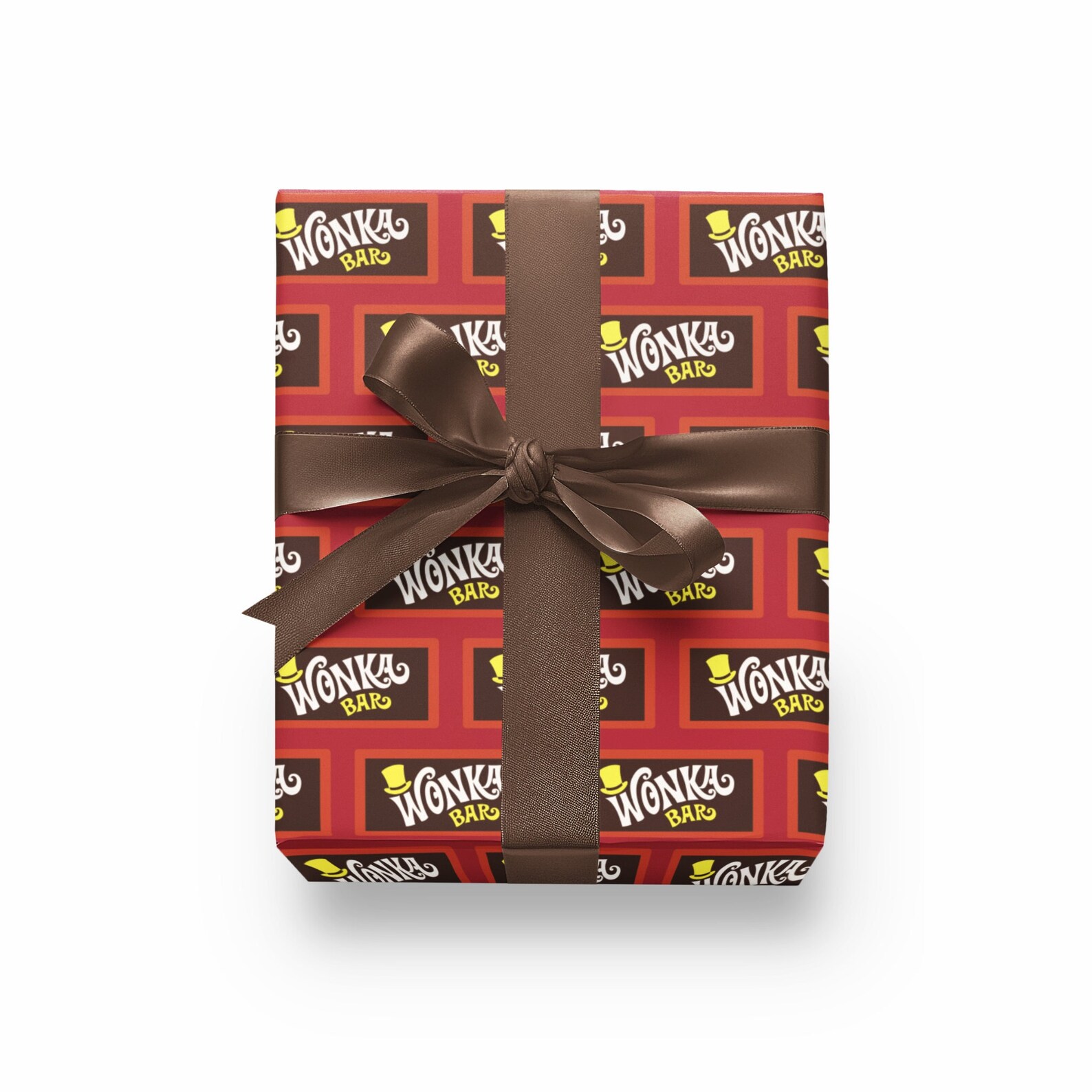 Willy Wonka Wrapping Paper Wonka Bar Wrapping Paper Chocolate Gift Wrap ...