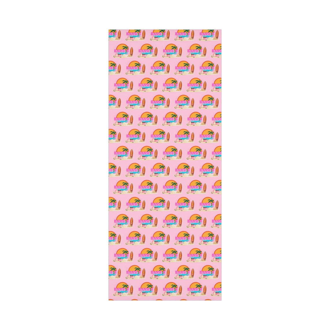 Barbie Beach Wrapping Paper Sunset Gift Wrap Barbie Wrapping Paper Kids ...