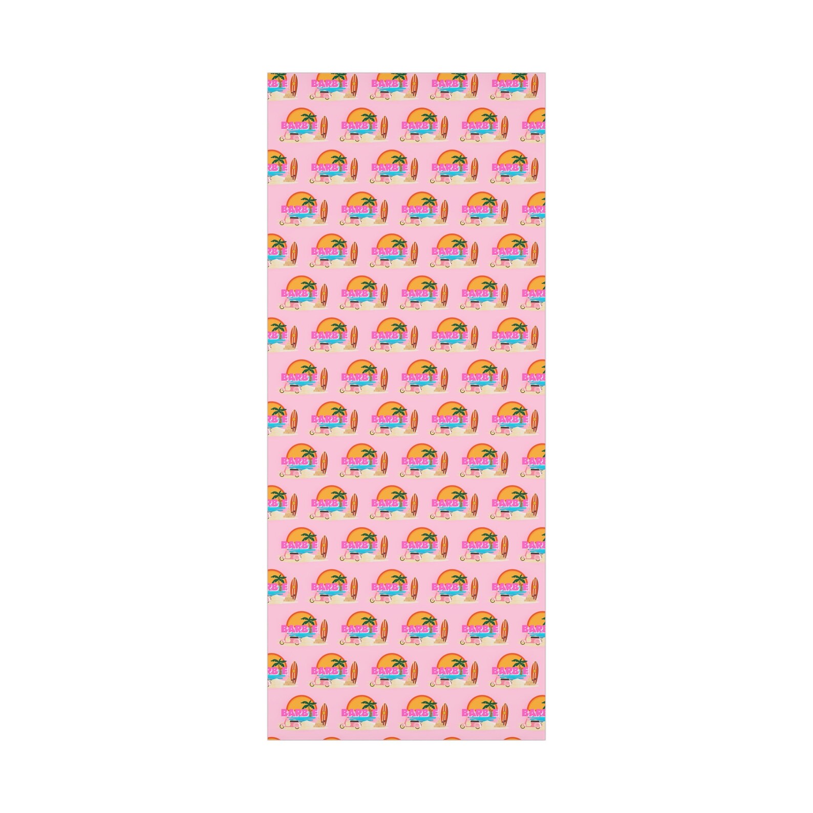 Barbie Beach Wrapping Paper Sunset Gift Wrap Barbie Wrapping Paper Kids ...