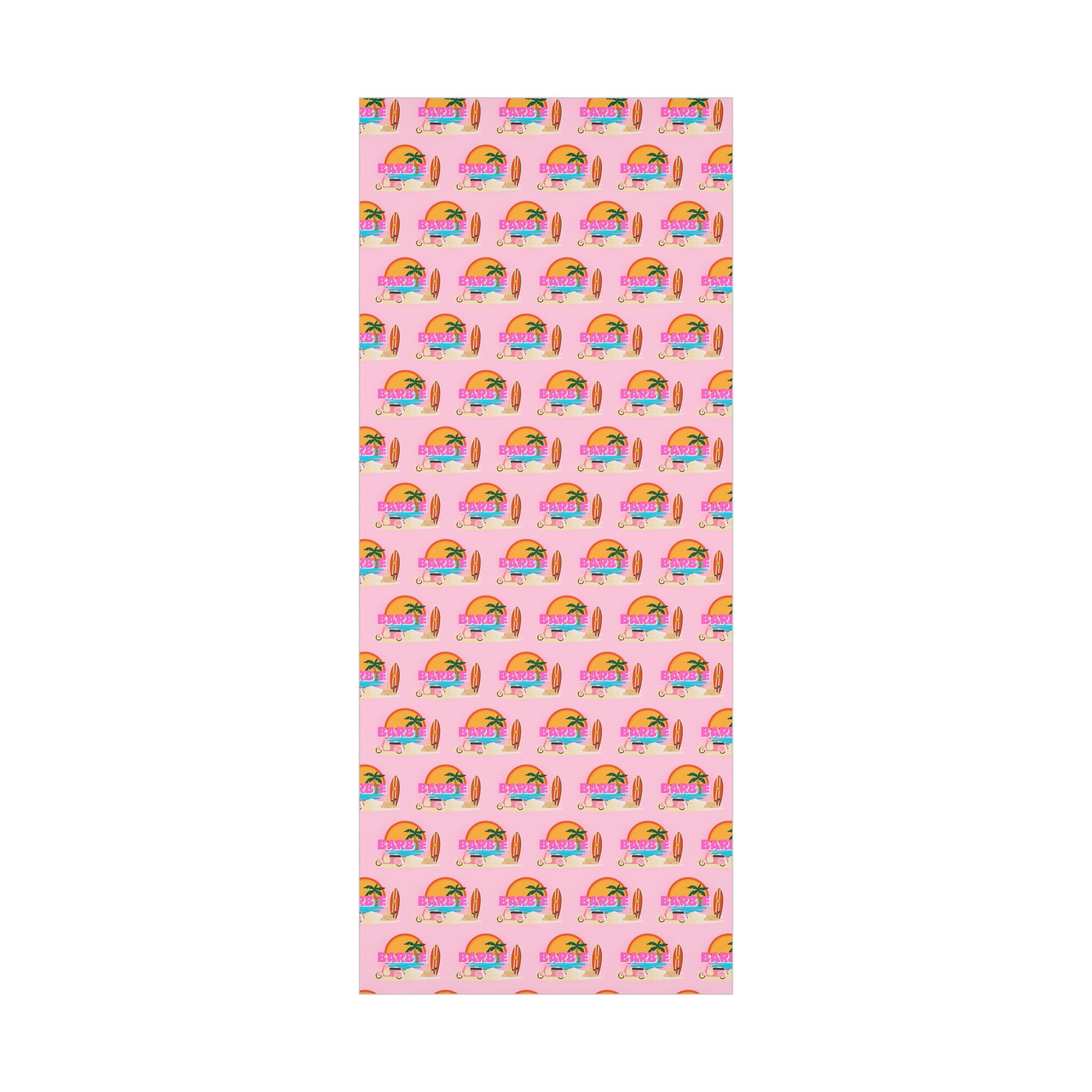 Barbie Beach Wrapping Paper Sunset Gift Wrap Barbie Wrapping Paper Kids ...