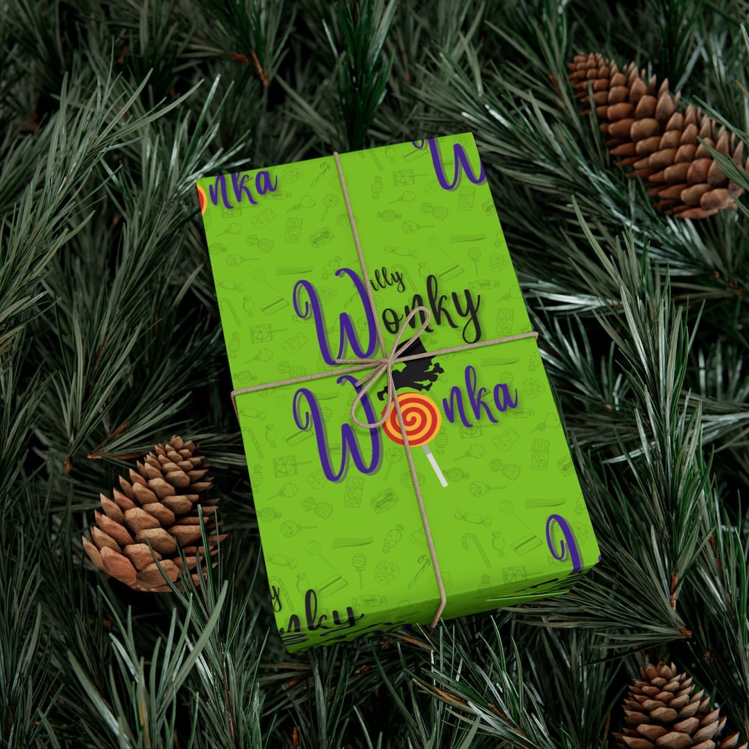 Willy Wonka Wrapping Paper Chocolate Gift Wrap the Chocolate - Etsy