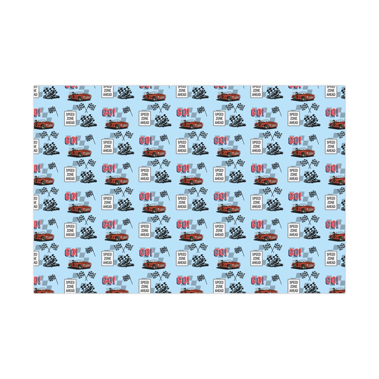 Racing Car Wrapping Paper Speed Car Gift Wrapping Formula One Wrapping ...