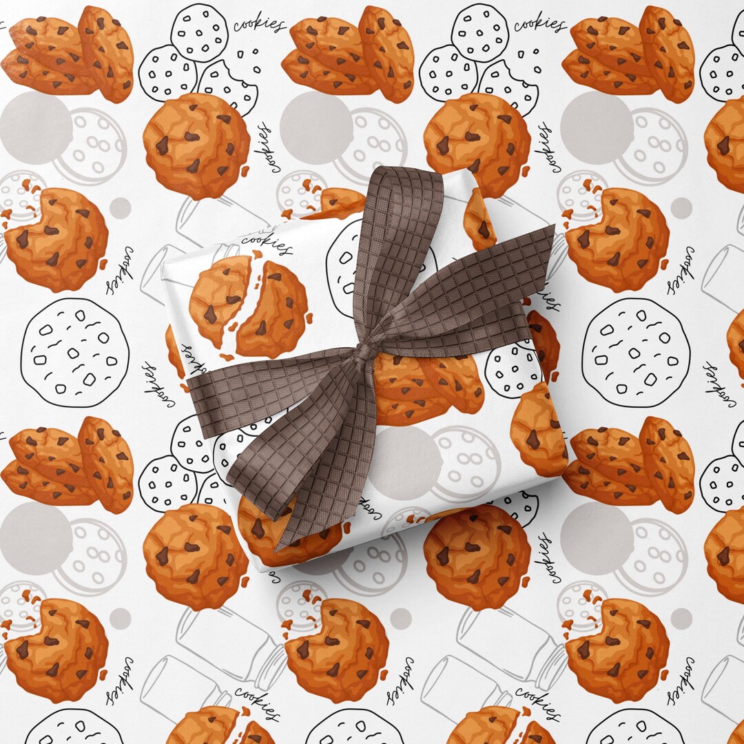 Cookies Wrapping Paper Food Wrap Paper Biscuit Gift Wrap Birthday ...