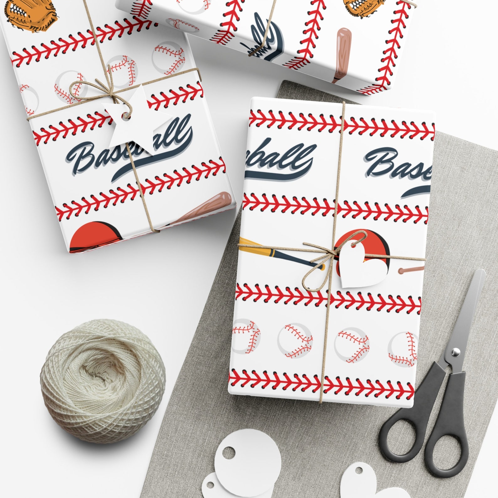 Baseball Gift Wrapping Paper Baseball Bats and Glove Gift Wrap Helmets ...