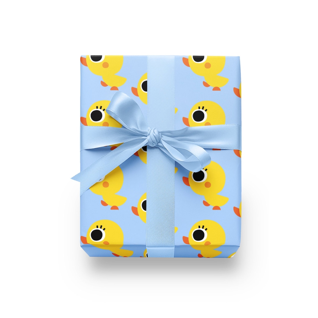 Duckling Wrapping Paper Cute Duck Gift Wrap Papers Kids Wrapping Paper ...