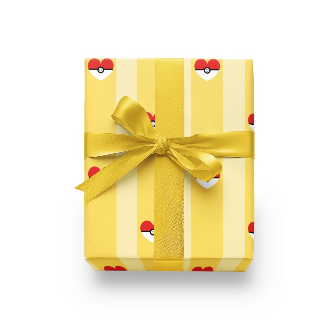 Pokemon Love Wrapping Paper Anime Pokemon Gift Wrapping Paper Gaming ...