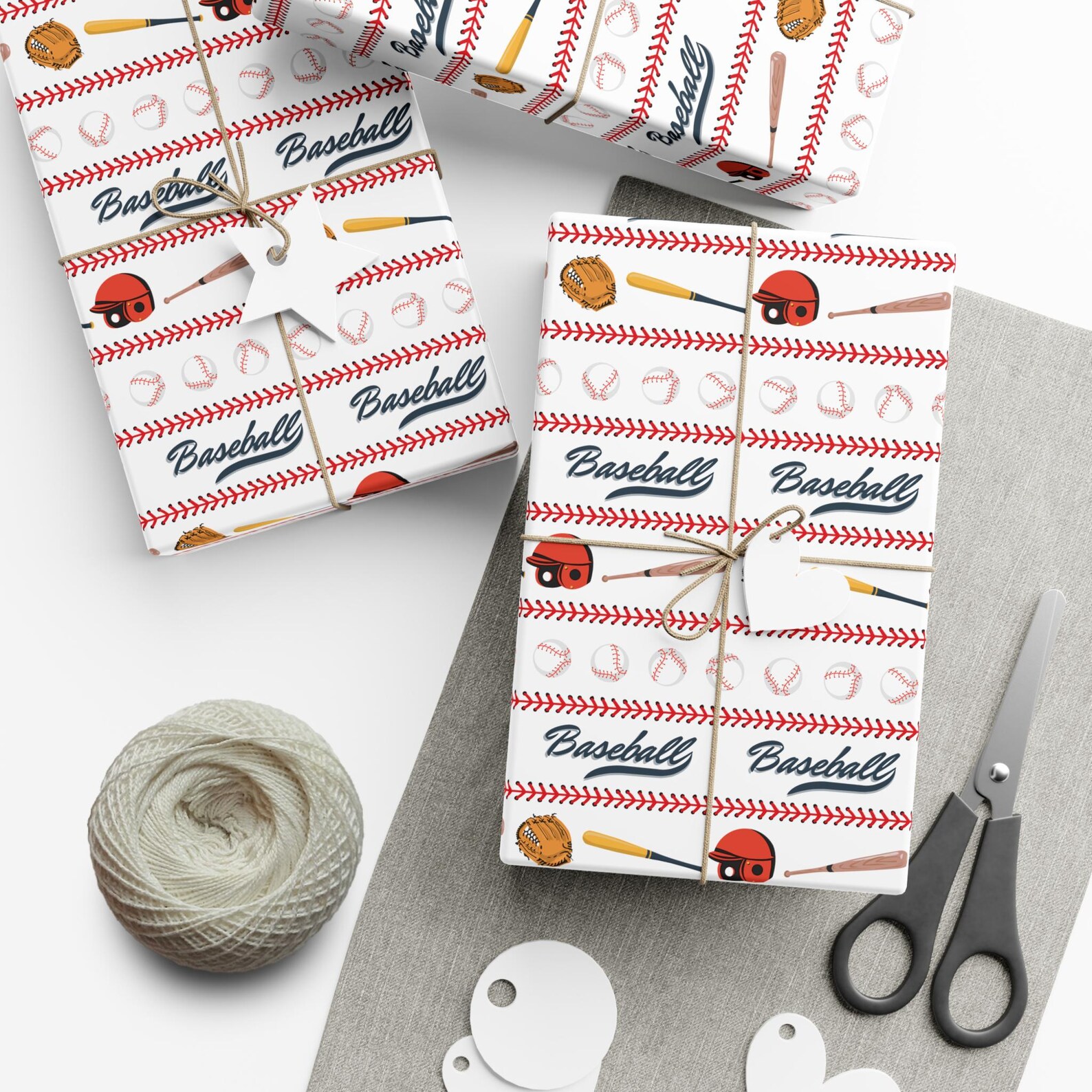Baseball Gift Wrapping Paper Baseball Bats and Glove Gift Wrap Helmets ...