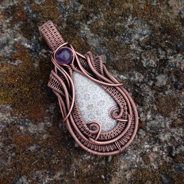 Wire Wrapped Pendant - Etsy