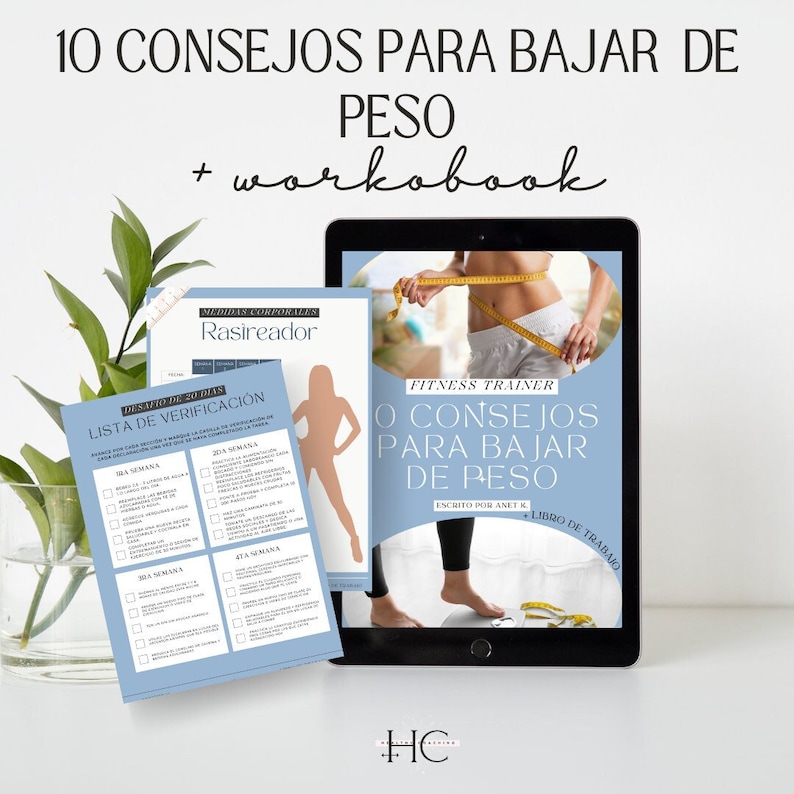 10 Consejos Para Bajar De Peso / Guía De 10 Pasos Rastreadores Del Cuaderno De Trabajo / - Etsy