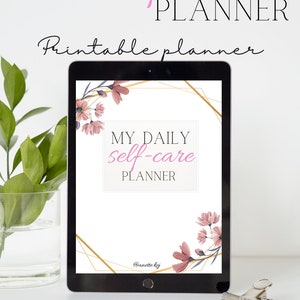 Self Care Planner: Daily Routine, Fitness, Wellness Tracker (PDF) - Etsy