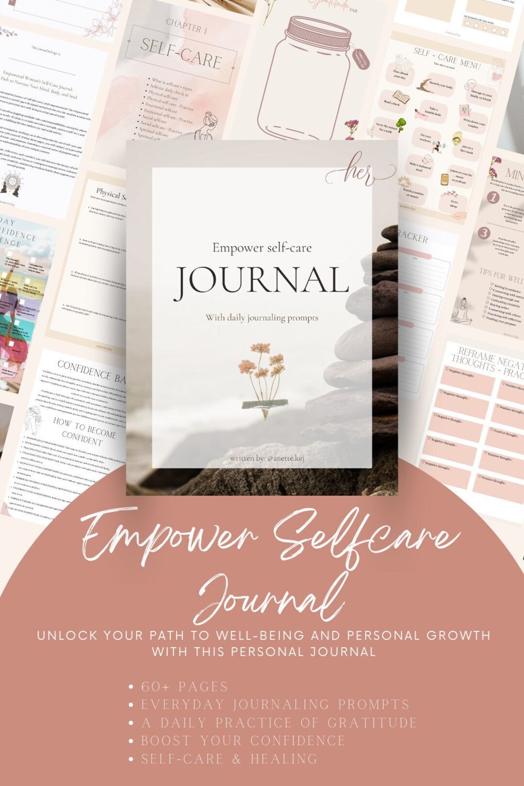 Empower Selfcare Journal / Gratitude / Confidence / Mindfulness ...