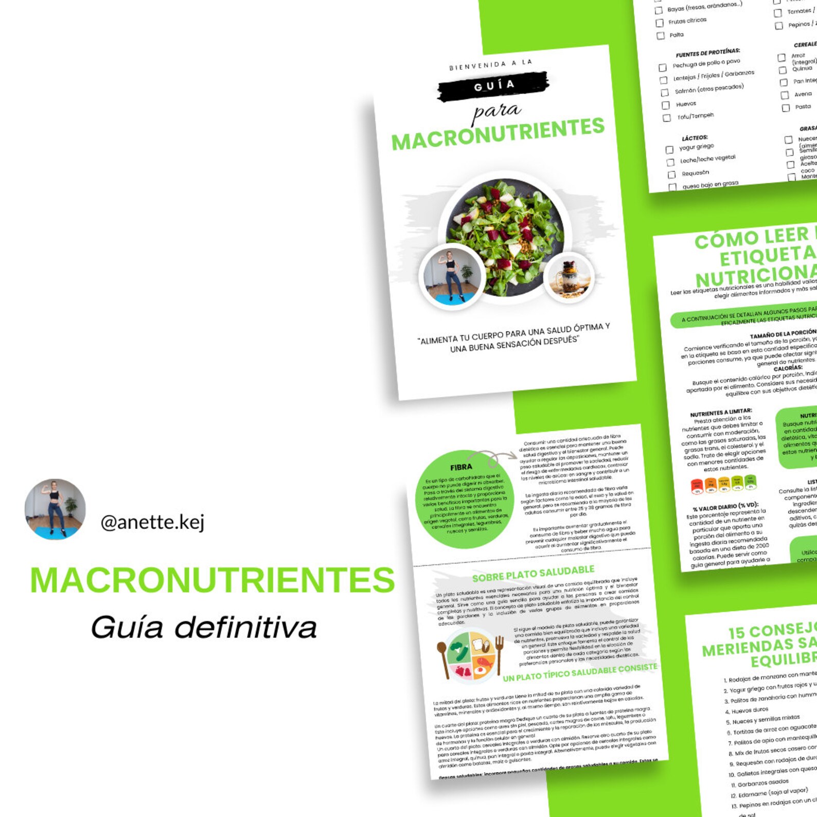 Macronutrients Guide E-book / Guía De Macronutrientes / Nutrición ...