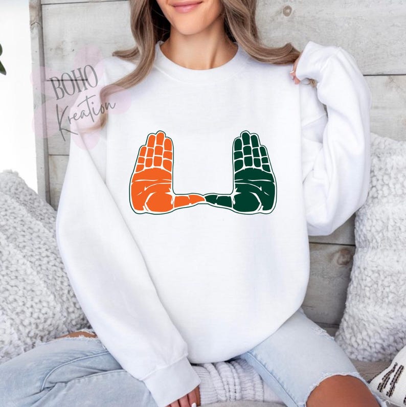 Miami U Hand Sign T-shirt - Etsy