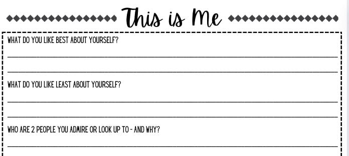 All About Me Student Activity - Etsy