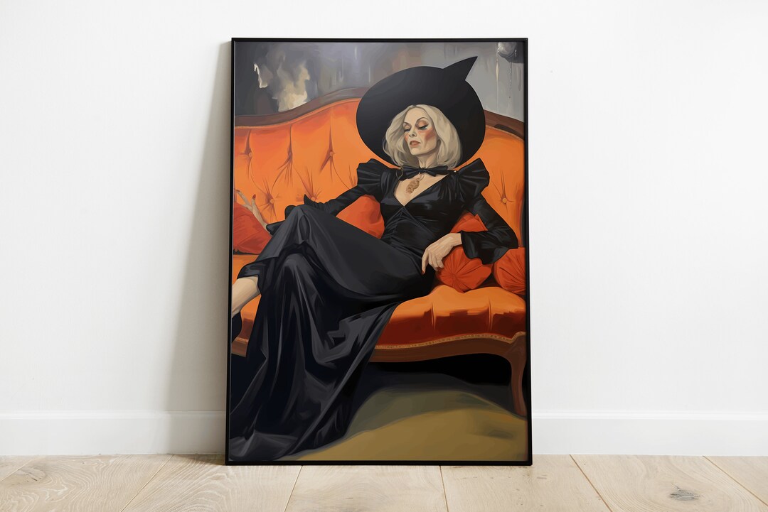 Witch Wall Art Witch Art Print Vintage Witch Art Western - Etsy