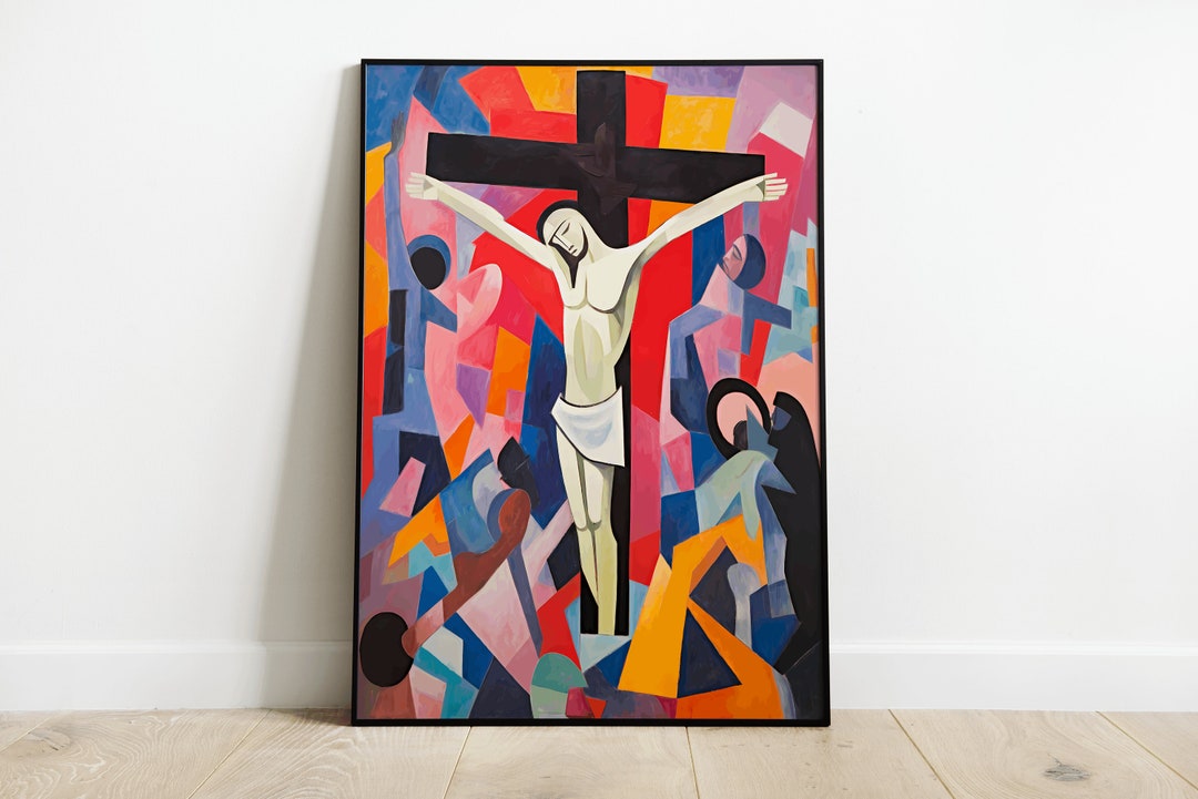 Jesus on Cross Abstract Art Jesus Poster Art Jesus Christ - Etsy