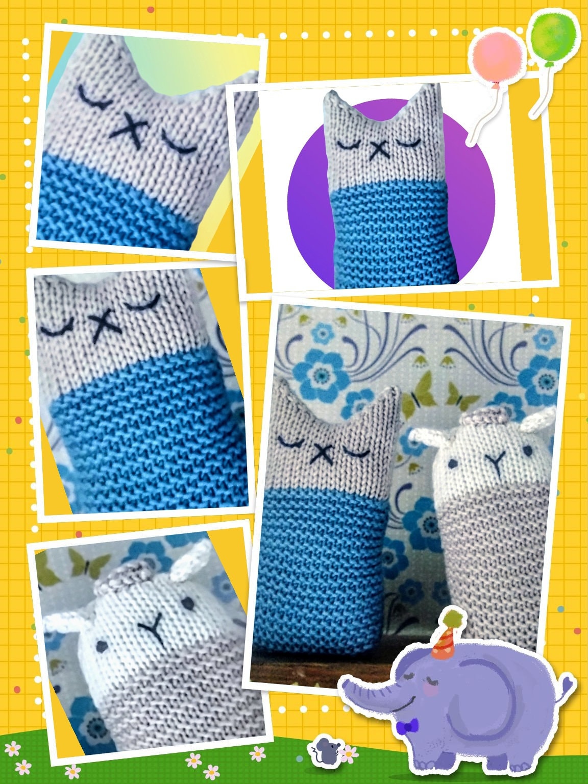 Knitted Doll Pattern, Cuddly Baby Toys PDF Knitting Pattern, Easy Knit ...