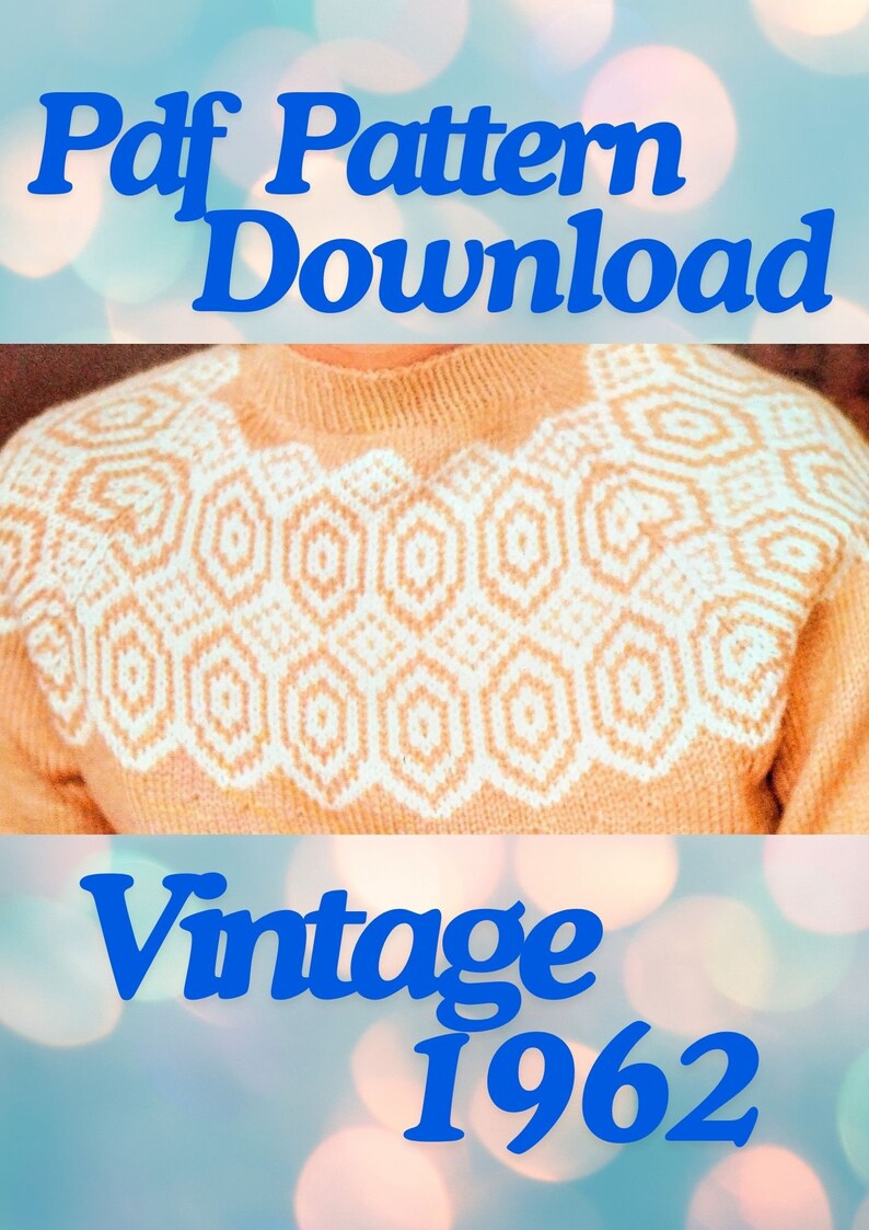 Norwegian Sweater Pattern, English and Swedish / Svenska Two Tone ...