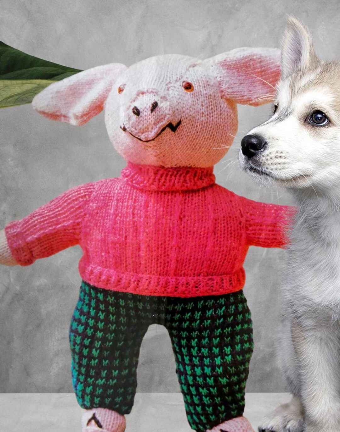 Piglet Toy Knitting Pattern PDF, Instant Download, Step-by-step ...