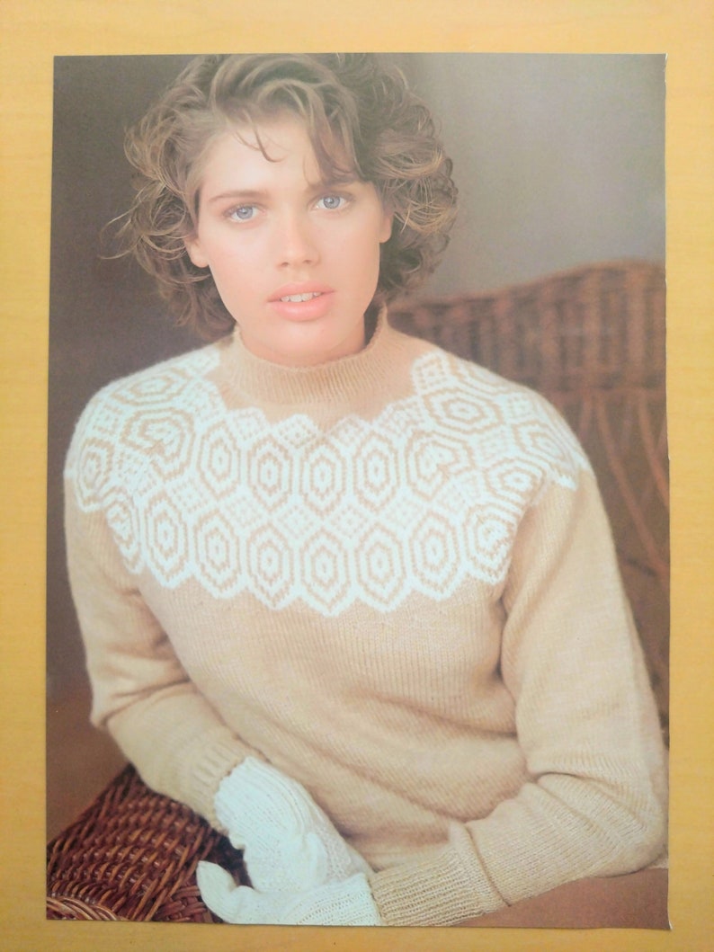 Norwegian Sweater Pattern, English and Swedish / Svenska Two Tone ...