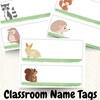 Editable Name Tag Woodland Animal Classroom Name Tag Student Name Plate ...