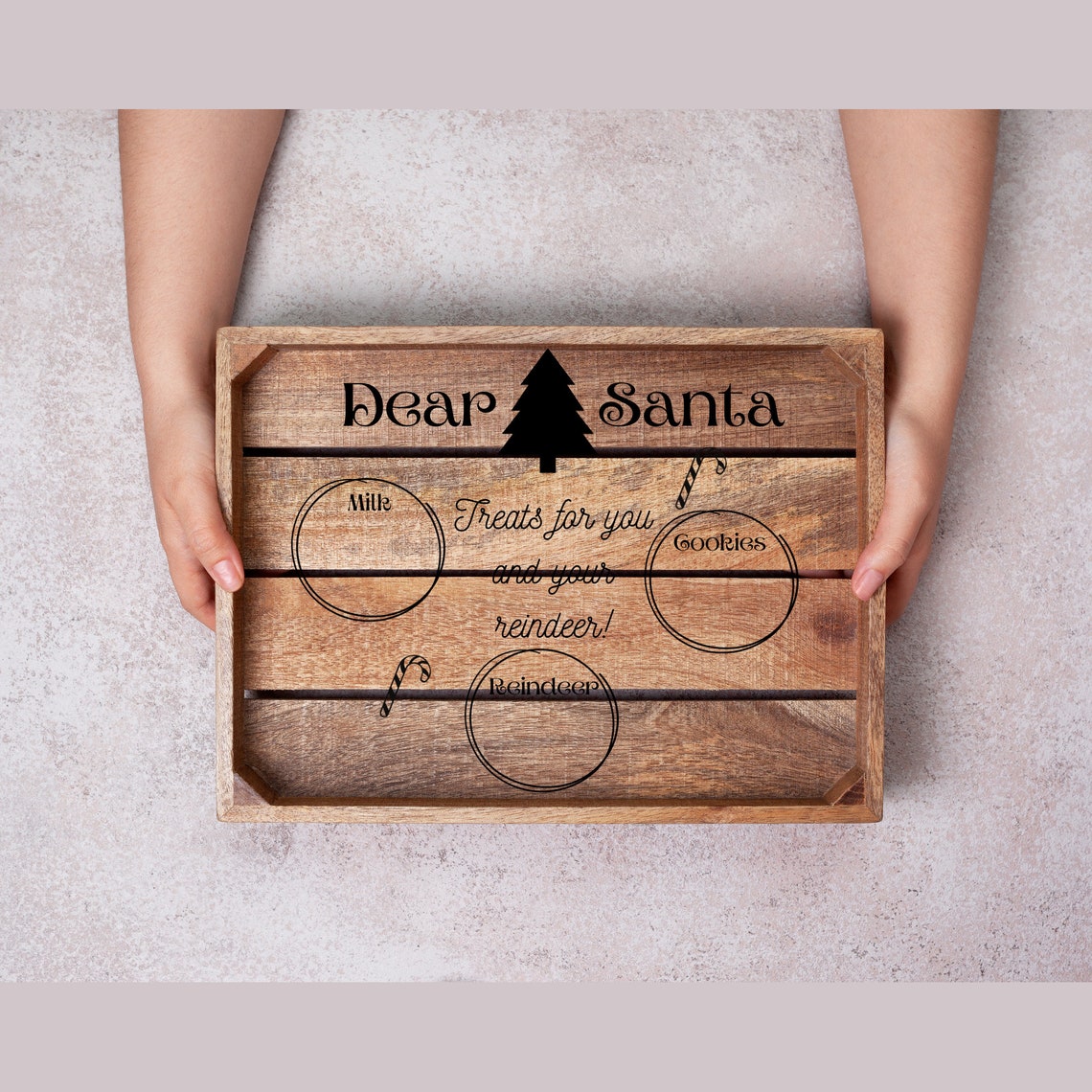 Santa Tray SVG, Santa Plate Svg, Dear Santa Svg, Cookies for Santa Svg ...