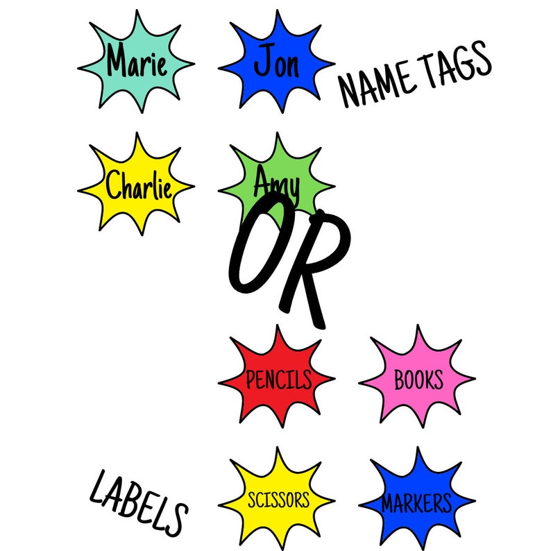Editable Name Tag Classroom Name Tag Classroom Label Student Name Plate ...