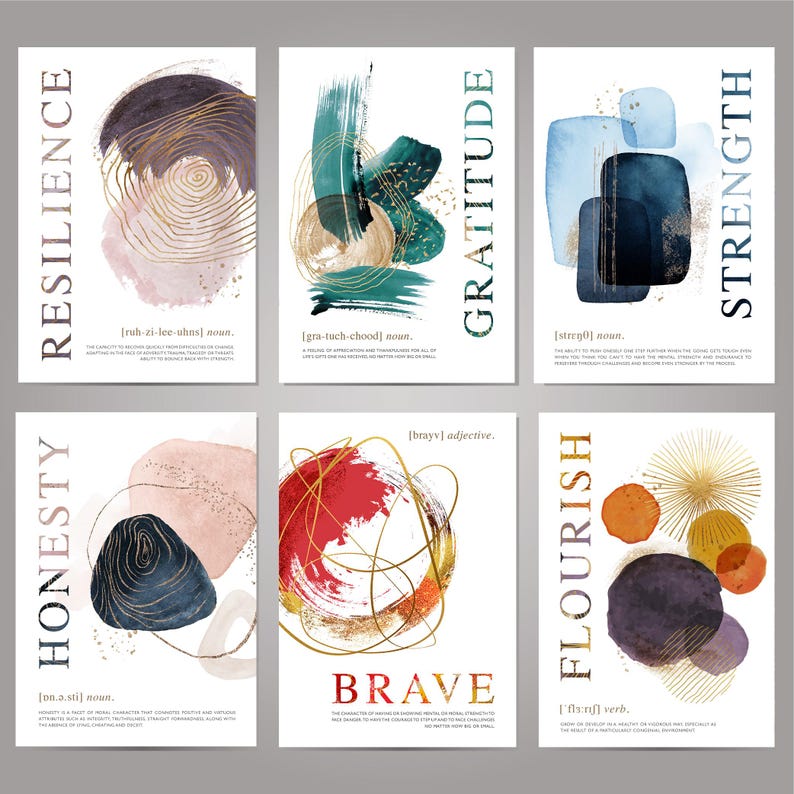 18 Exquisite Mindset Postcards, With 6 NEW Designs + 1 FREE Design ...