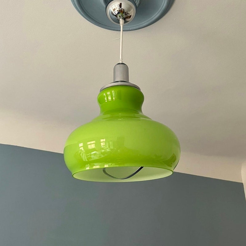 Green Pendant Light - Etsy