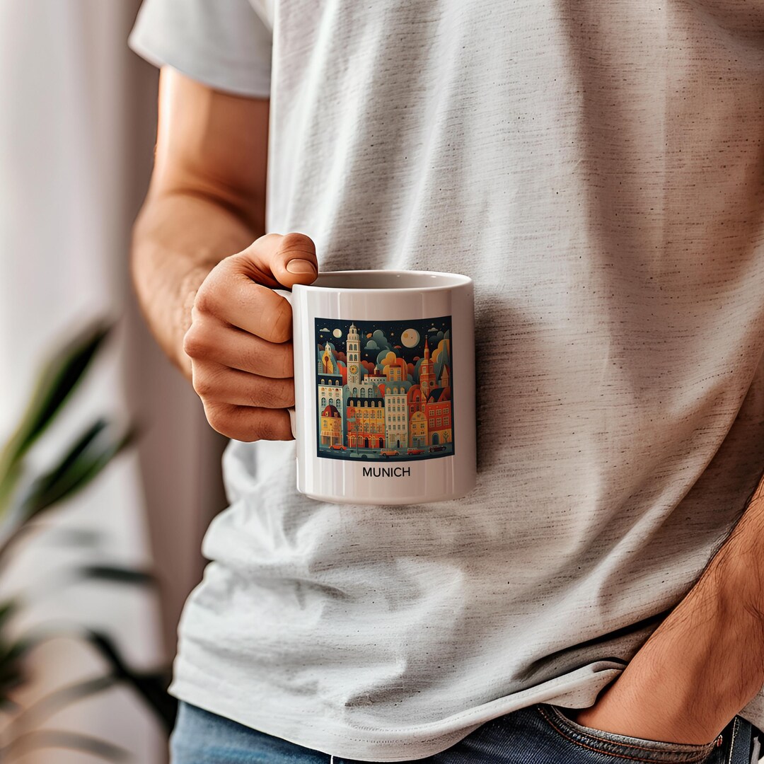 Caneca de café de Munique, Alemanha, 325 ml (11 oz), cerâmica. - Etsy ...