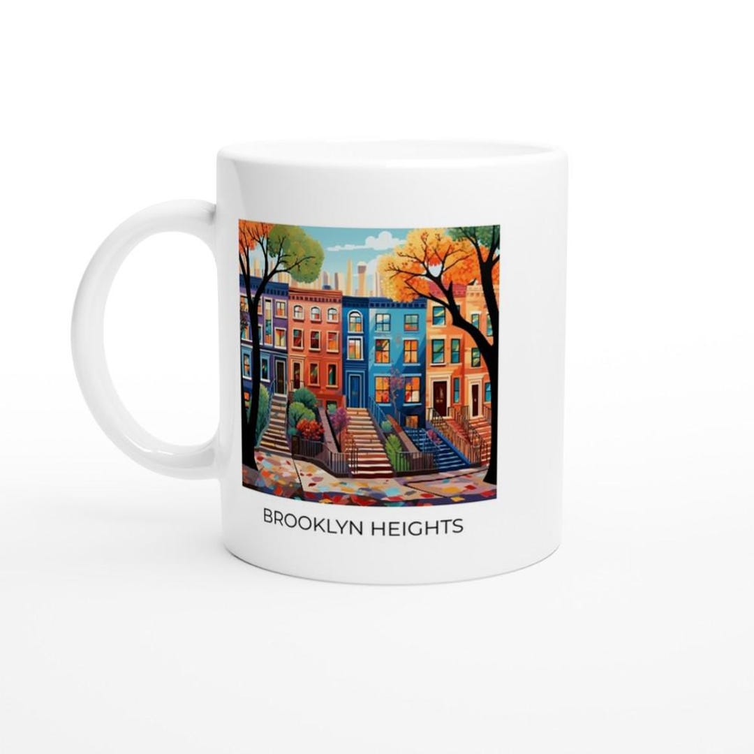 Brooklyn Heights Mug | Brooklyn, New York Souvenir, Brooklyn Coffee Cup ...