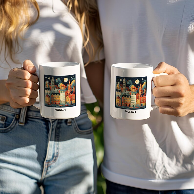 Caneca de café de Munique, Alemanha, 325 ml (11 oz), cerâmica. - Etsy ...