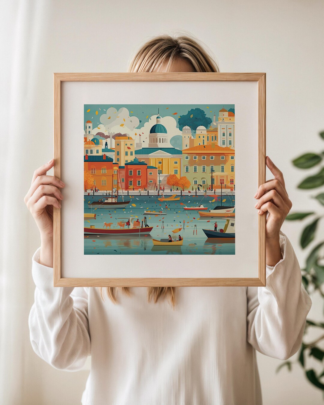 Helsinki Print, Finland Wall Art, Square, Framed or Unframed, Museum ...