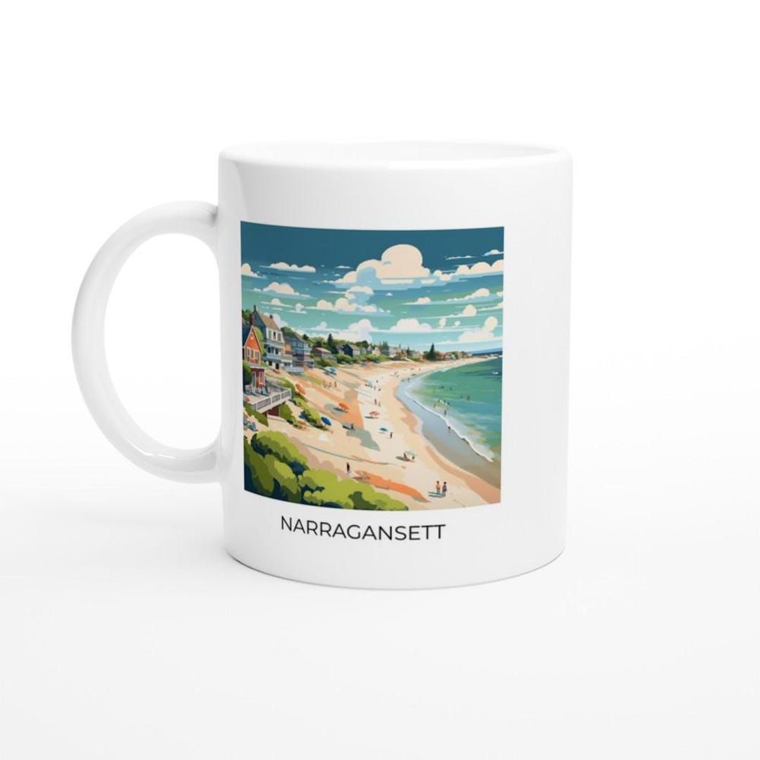 Narragansett Mug, Rhode Island Souvenir, New England, Coastal, Coffee ...