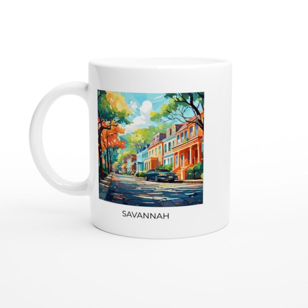 Savannah Mug | Georgia, Great Souvenir or Gift Idea, 11 Oz, Dishwasher ...