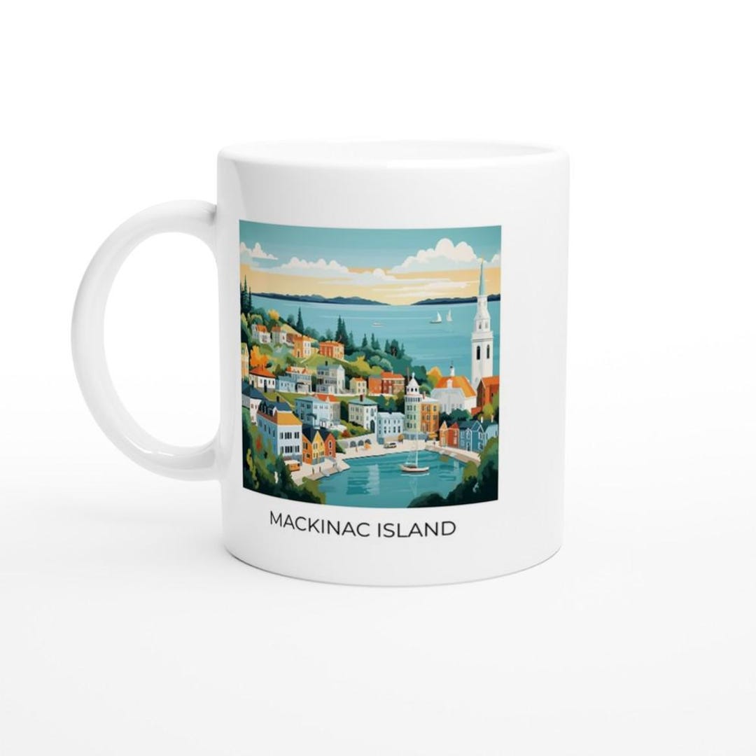 Mackinac Island Michigan Mug, Coffee Cup, Gift Idea, Souvenir - Etsy