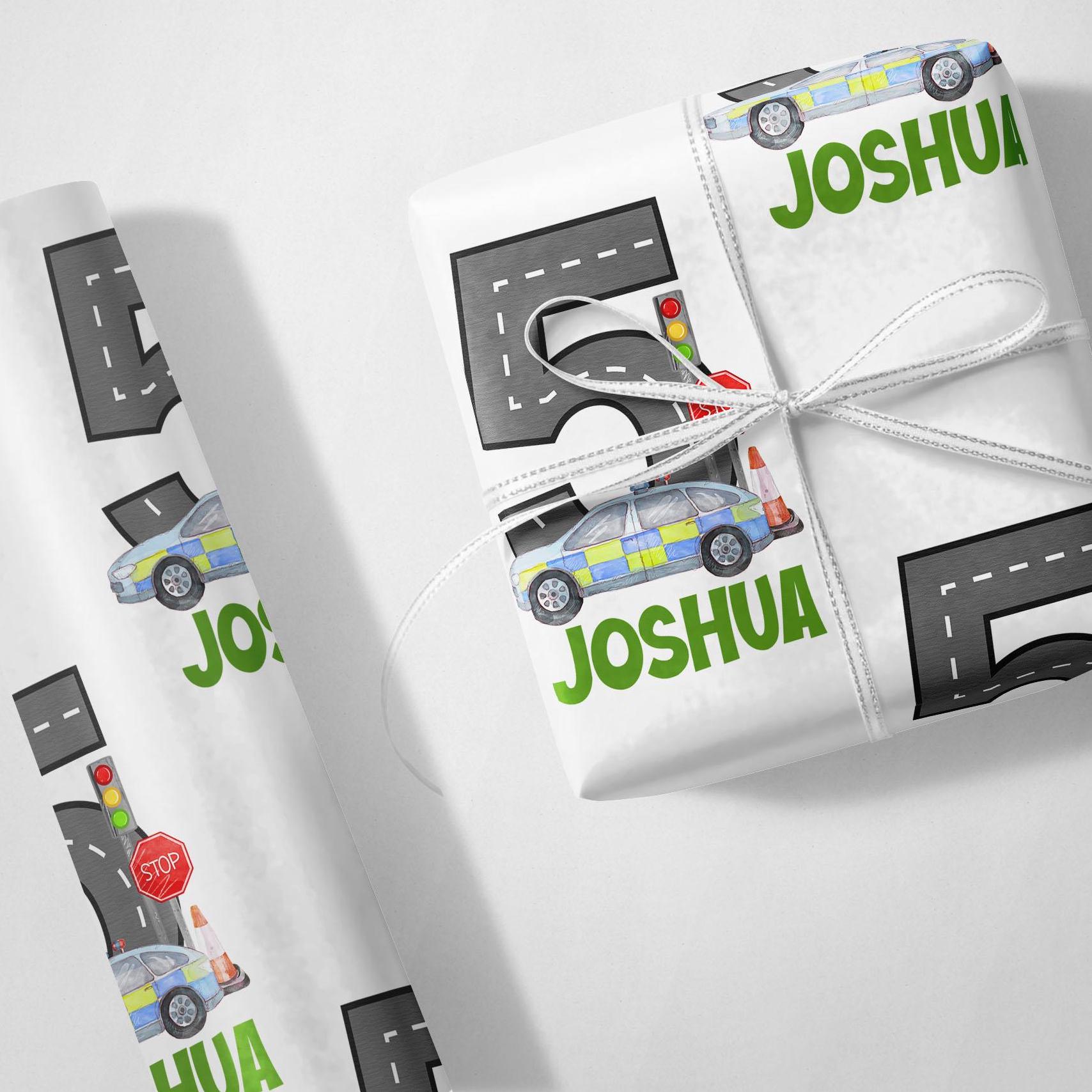 Personalised Police Car Number Birthday Card - Etsy