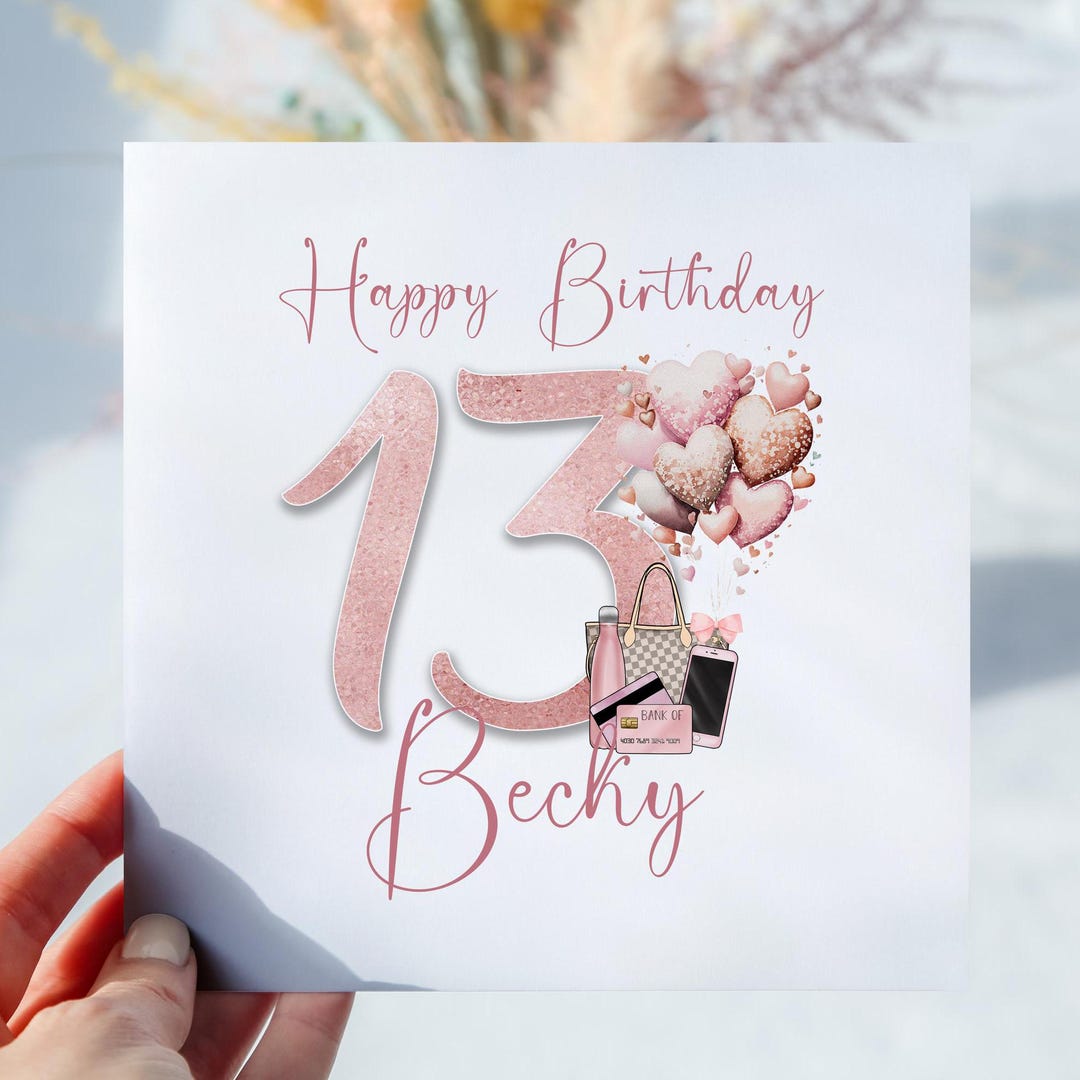 Personalised Teen Tech Milestone Greetings Birthday Card - Etsy