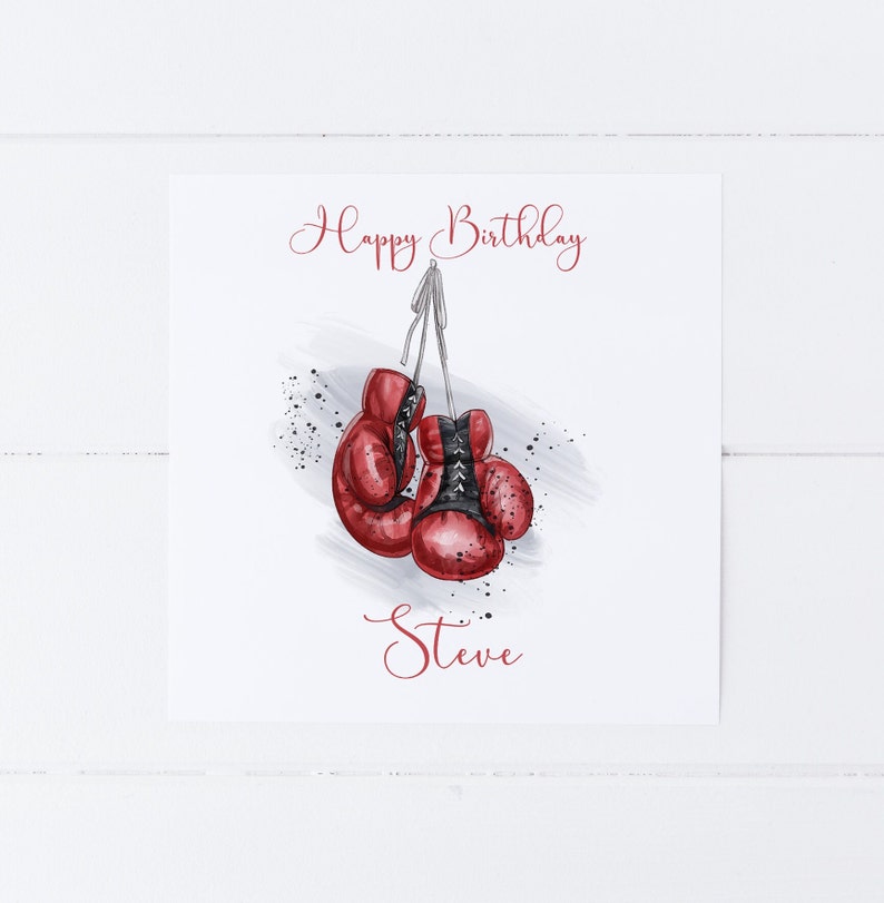 Personalised Red Boxing Gloves Wrapping Paper - Etsy