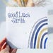 Personalised Rainbow Travel Map Birthday Good Luck Card - Etsy
