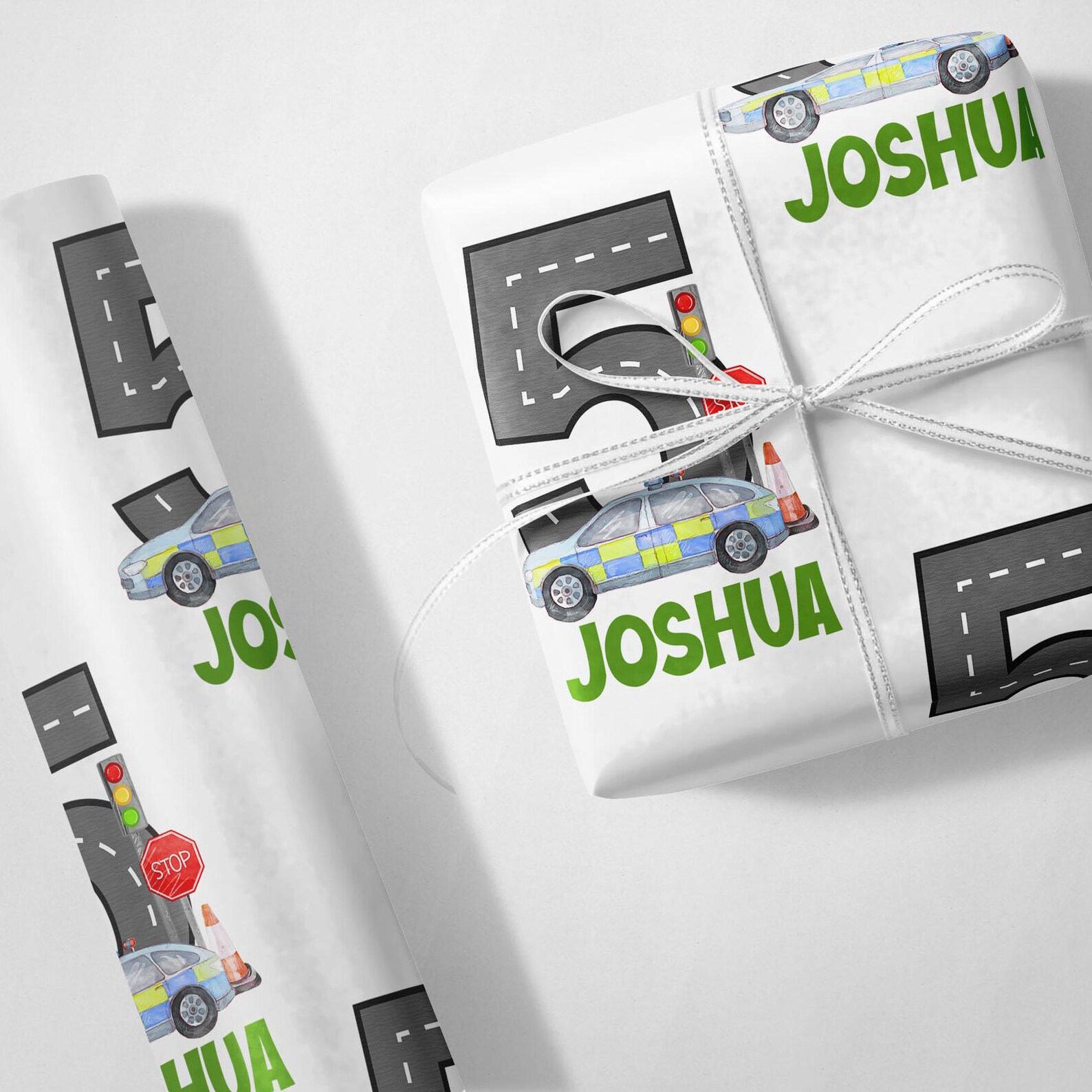 Personalised Police Car Number Birthday Card - Etsy