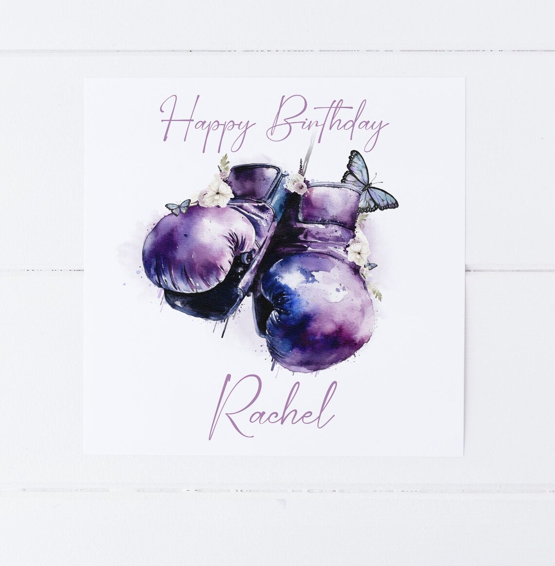 Personalised Purple Boxing Gloves Wrapping Paper - Etsy
