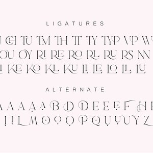 Asfire Ligature Serif Font – Elegant Branding, Logo Design - Etsy