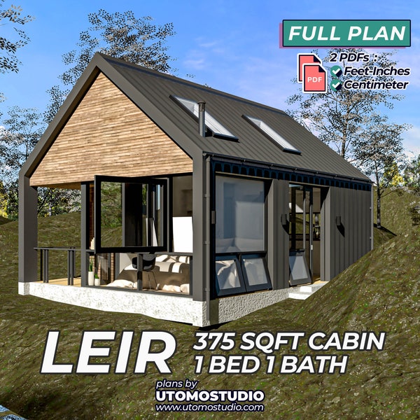 Small Cabin Plans - Etsy